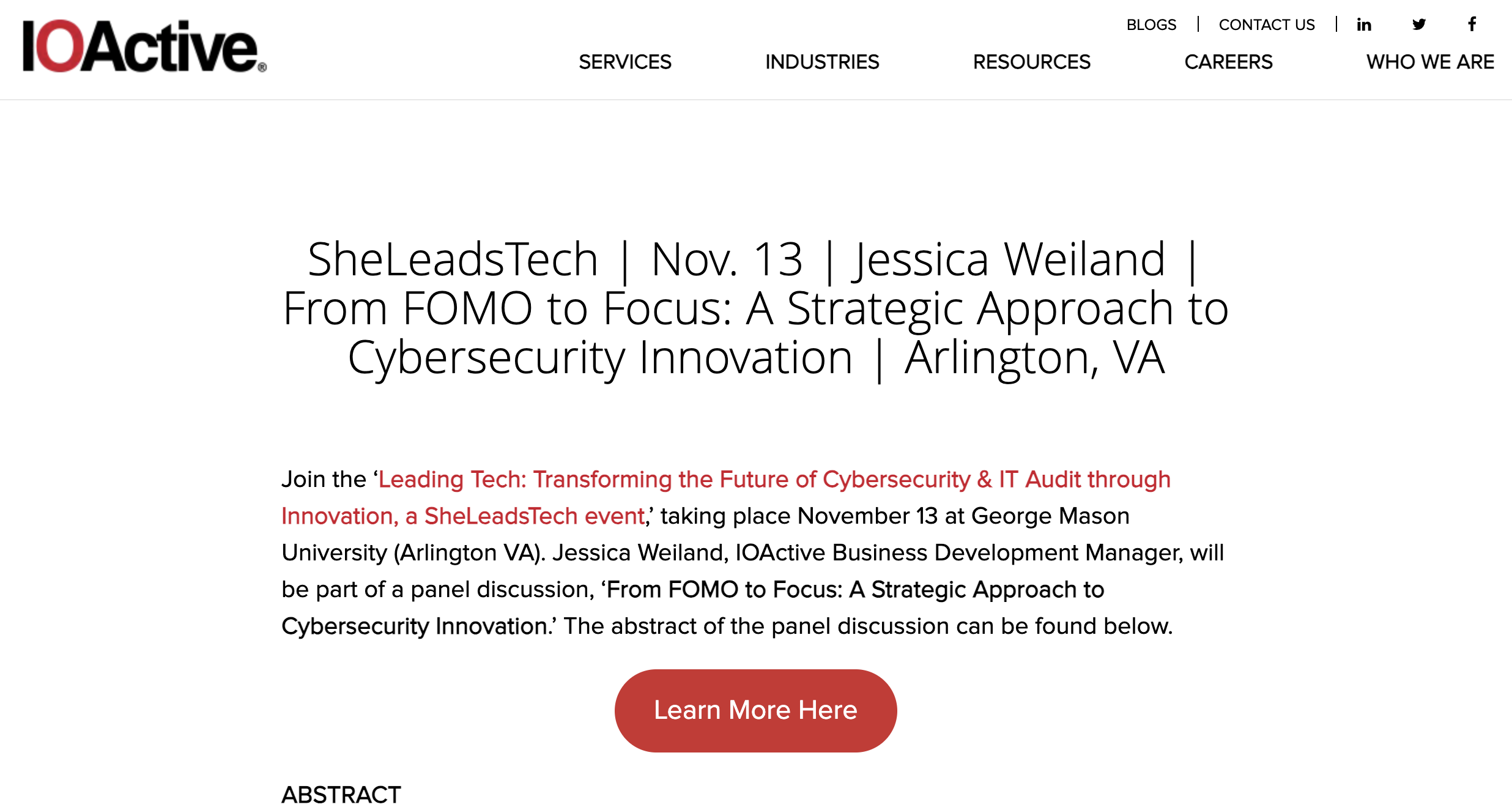 SheLeadsTech | Nov. 13 | Jessica Weiland & Stacey Champagne, Hacker in ...